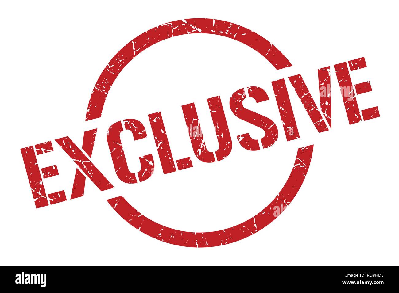 exclusive red round stamp Stock Vector Image & Art - Alamy