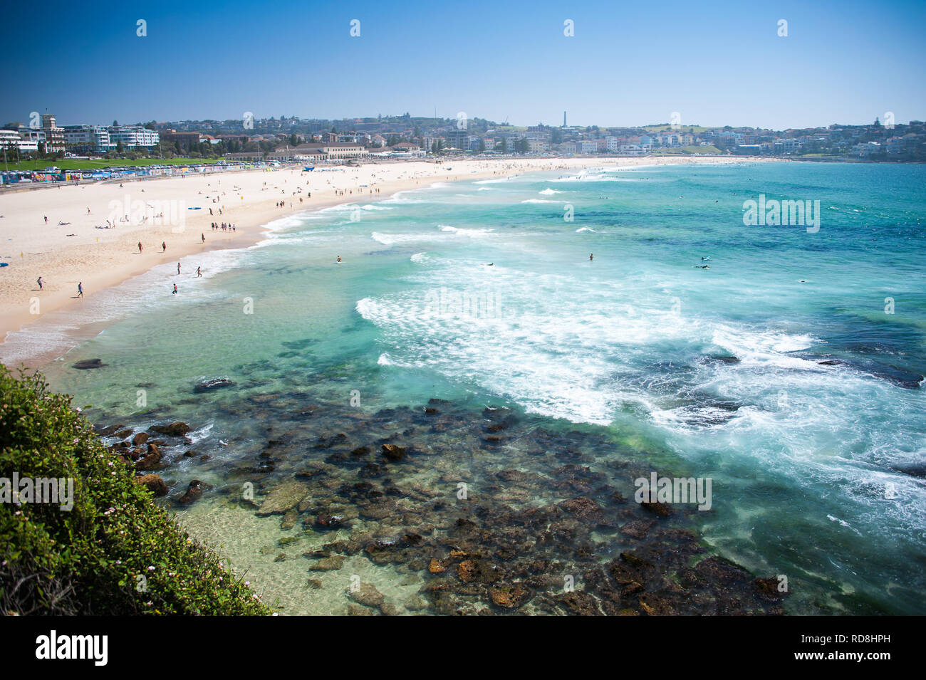 Aerial view of bondi beach hi-res stock photography and images - Alamy