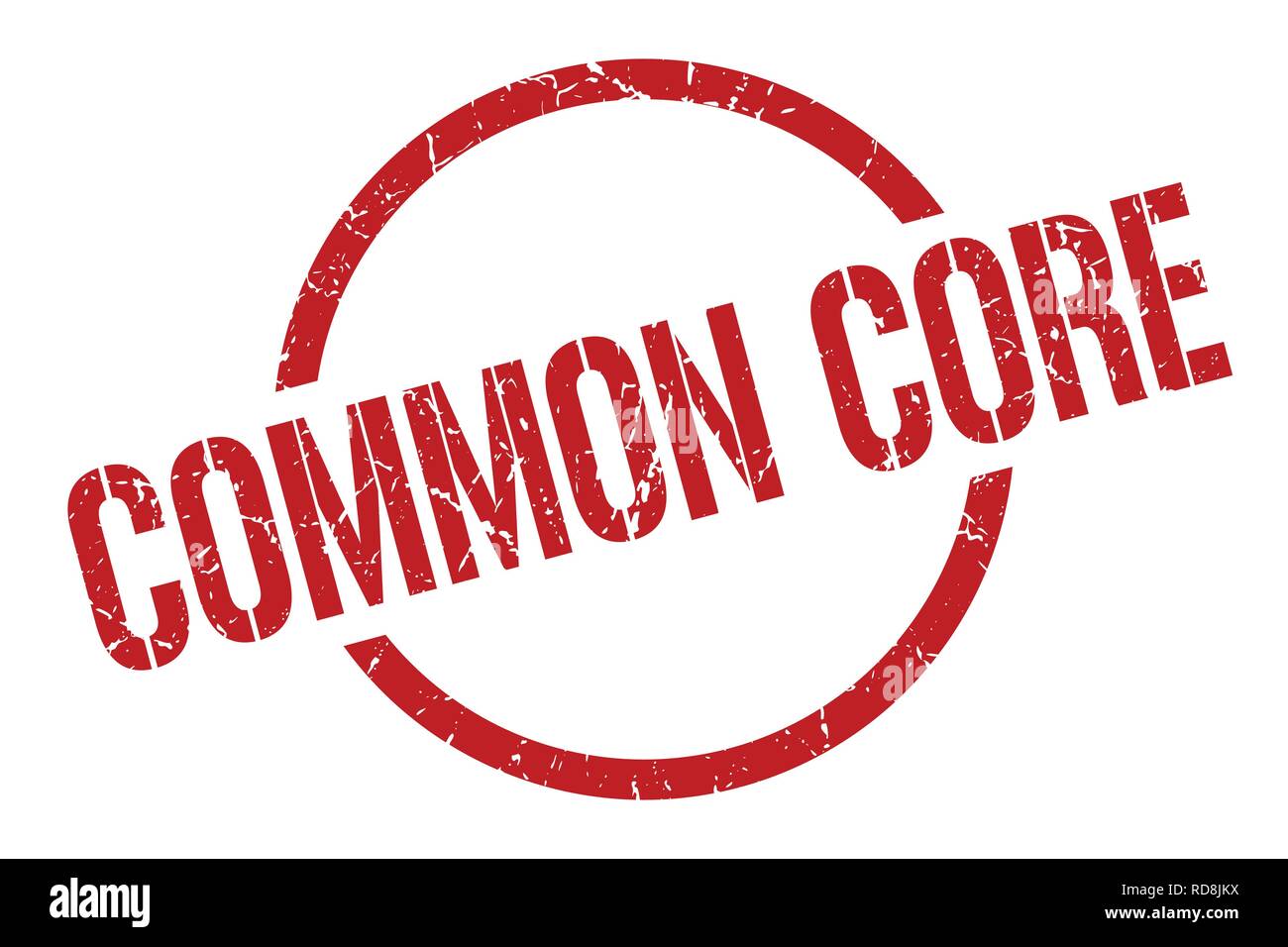 common core red round stamp Stock Vector Image & Art - Alamy