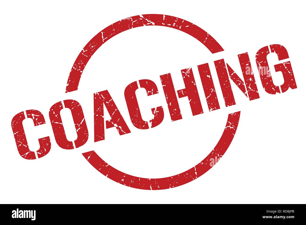 coaching red round stamp Stock Vector Image & Art - Alamy