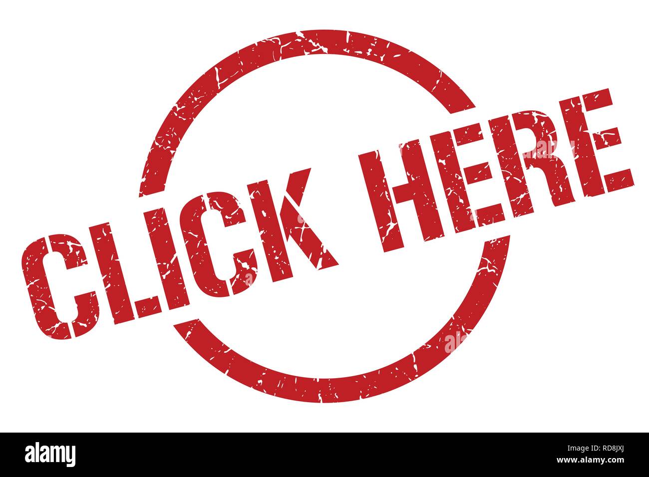 click here red round stamp Stock Vector Image & Art - Alamy