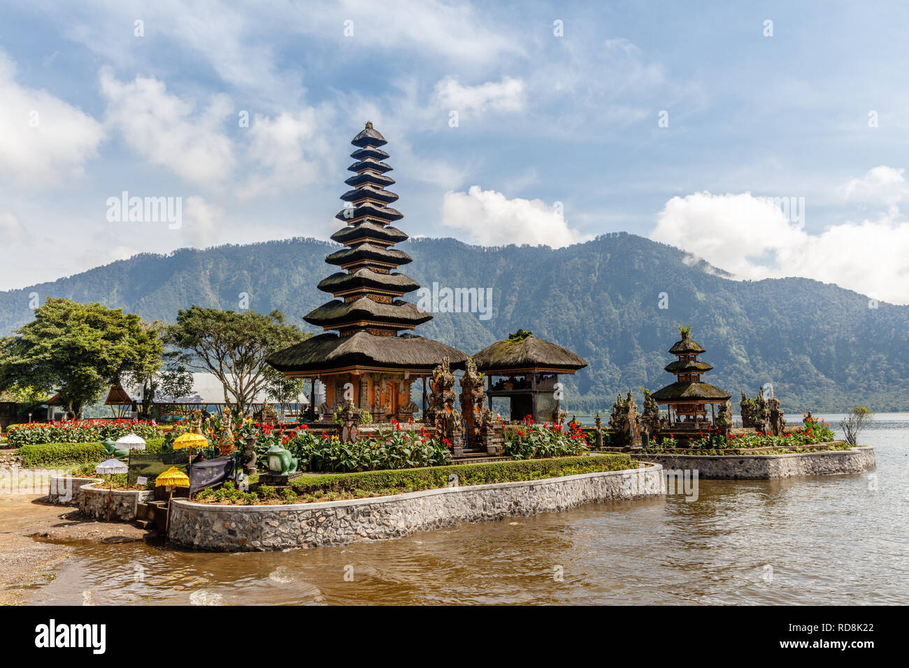 Balinese Hindu temple Pura Ulun Danu Beratan, Tabanan, Bali, Indonesia ...