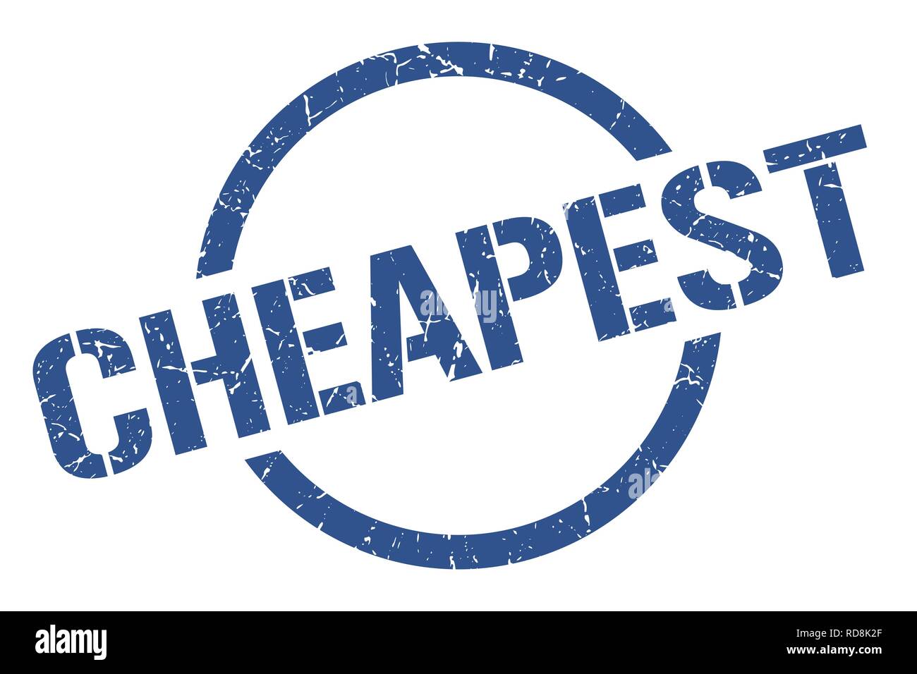 cheapest blue round stamp Stock Vector Image & Art - Alamy