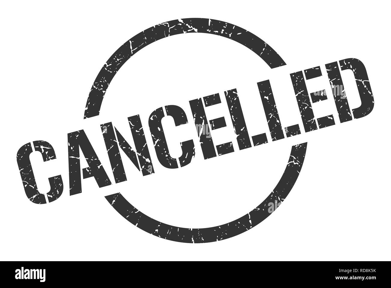 cancelled black round stamp Stock Vector Image & Art - Alamy