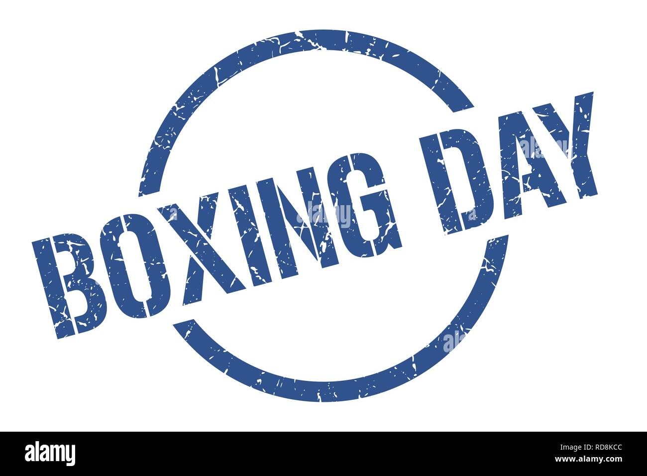 boxing day blue round stamp Stock Vector Image & Art - Alamy