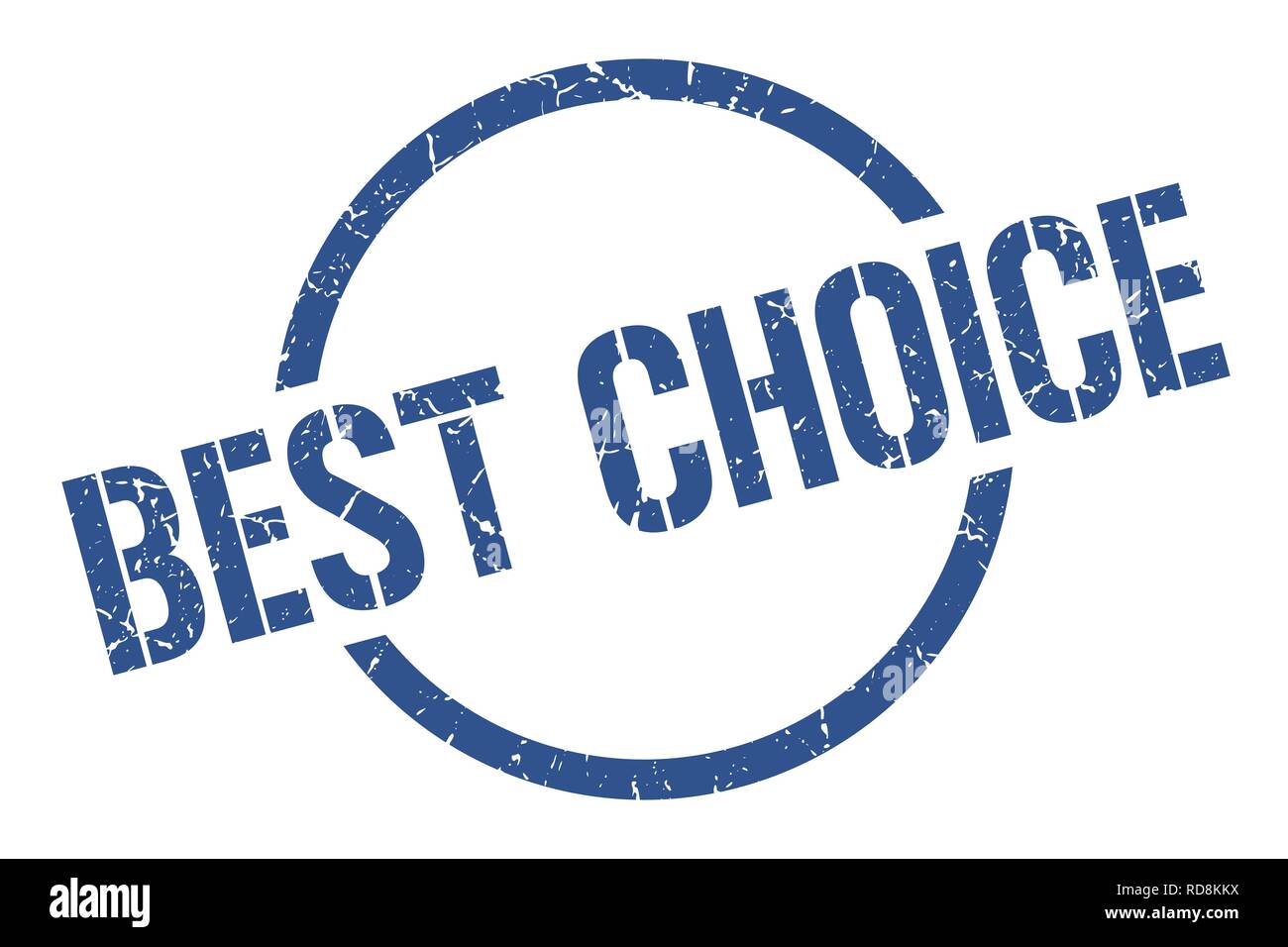 best choice blue round stamp Stock Vector Image & Art - Alamy