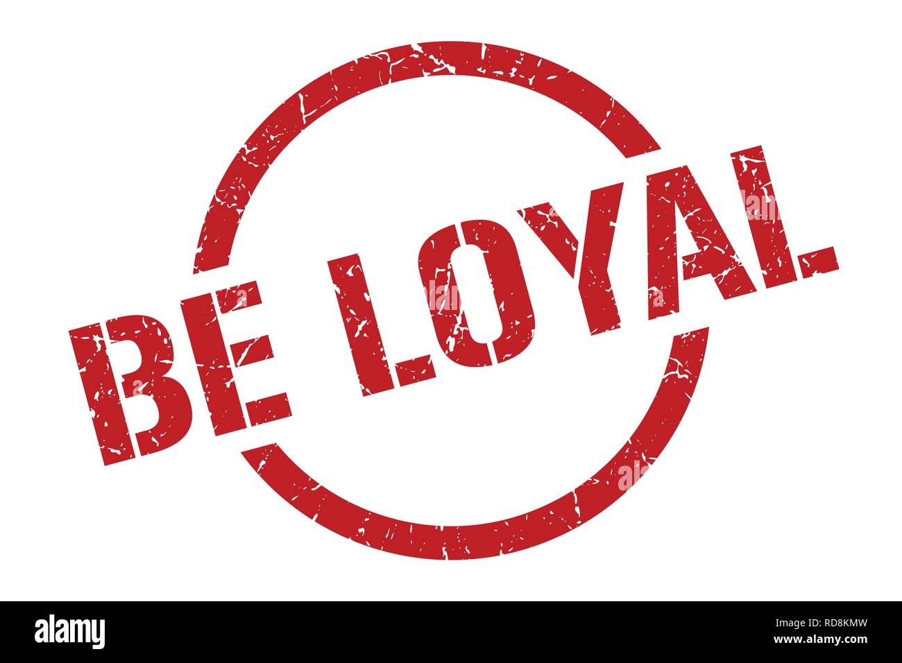 be loyal red round stamp Stock Vector Image & Art - Alamy