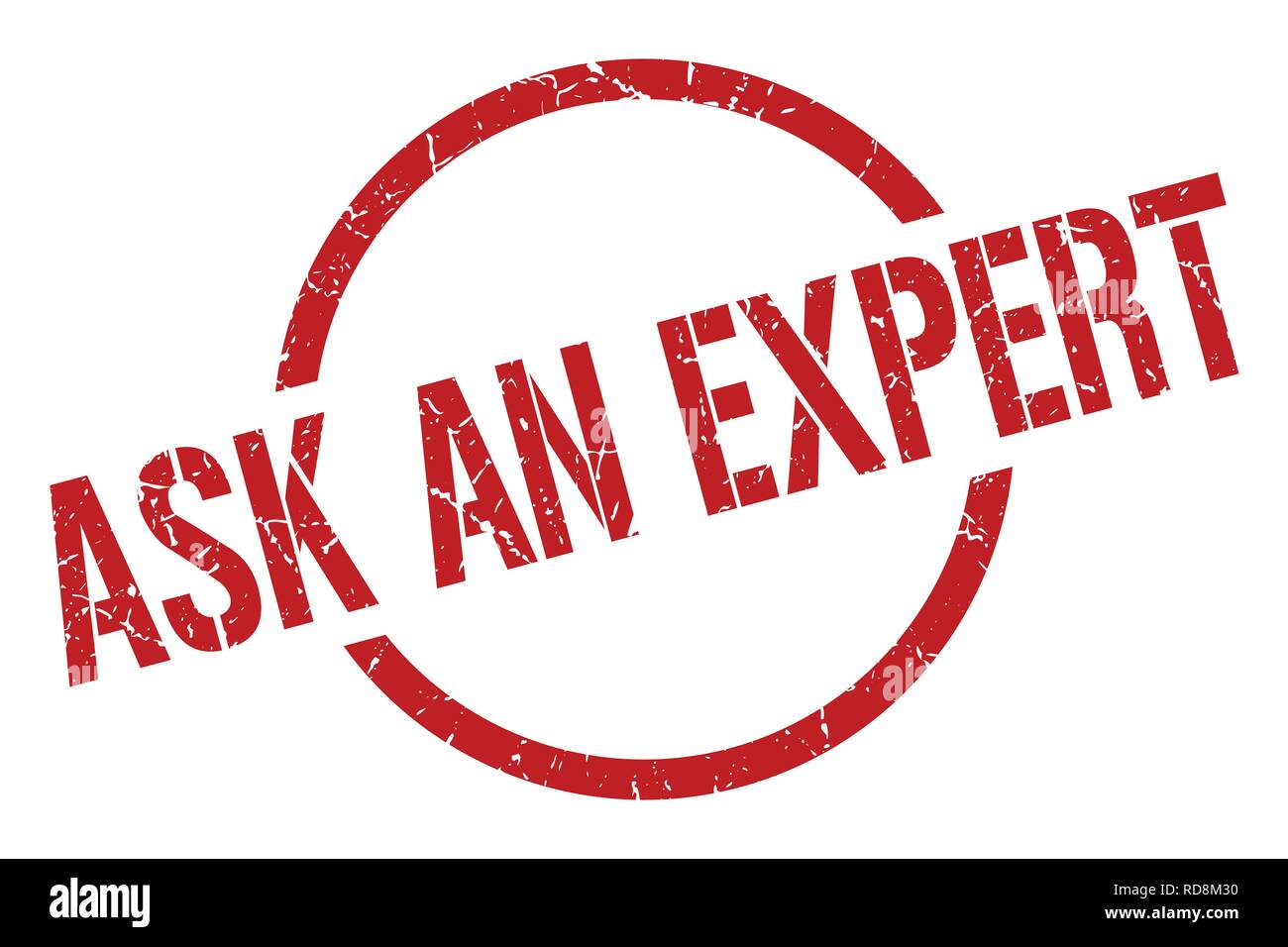 ask an expert red round stamp Stock Vector Image & Art - Alamy