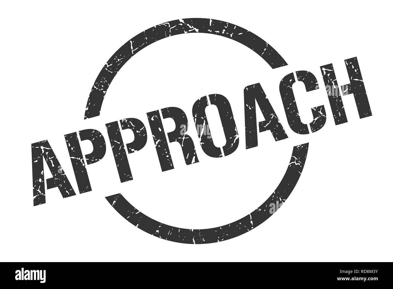 approach black round stamp Stock Vector Image & Art - Alamy