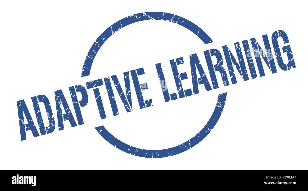 adaptive learning blue round stamp Stock Vector Image & Art - Alamy