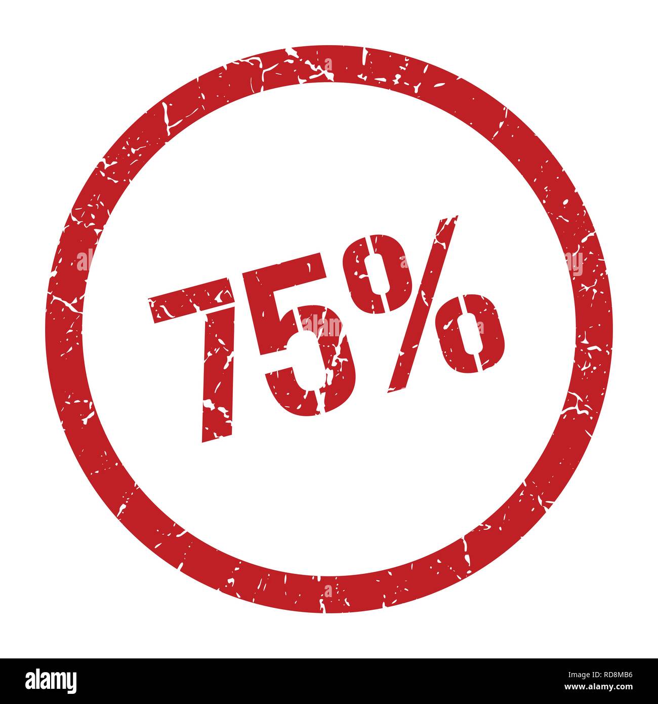 Red seventy five percent Stock Vector Images - Alamy