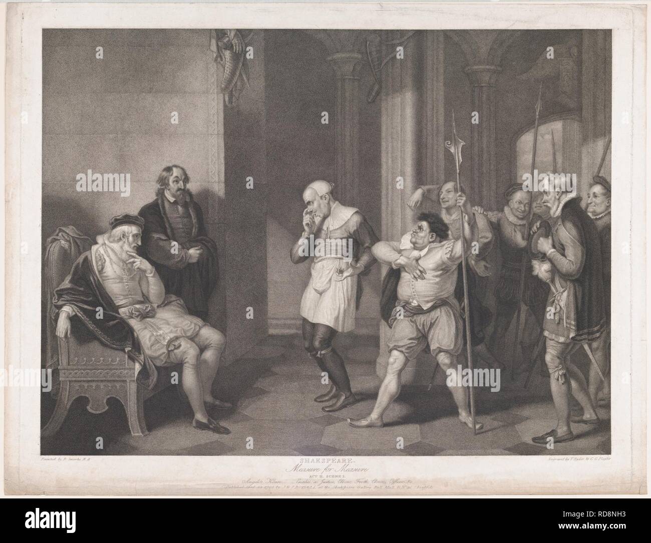 Angelo's House–Escalus, a Justice, Elbow, Froth, Clown, Officers, etc ...
