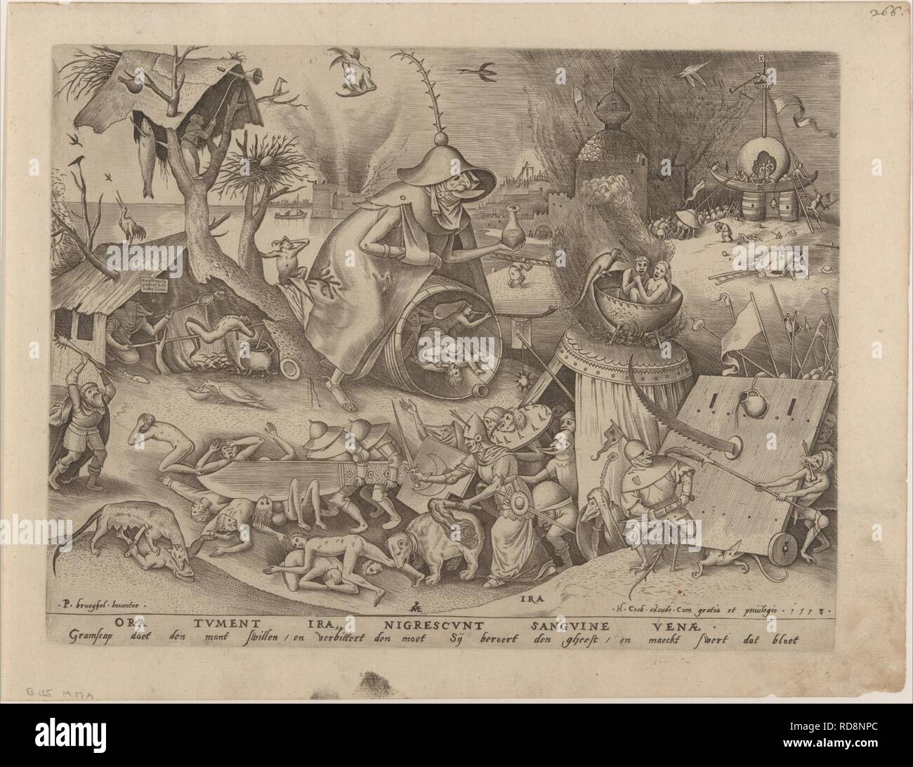 Anger (Ira) from The Seven Deadly Sins Stock Photo - Alamy