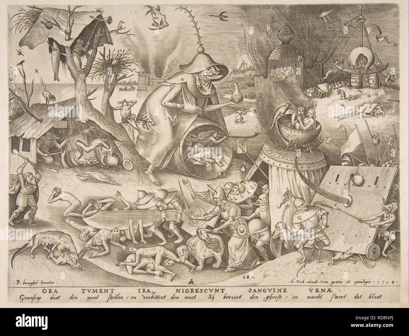 Anger (Ira) from The Seven Deadly Sins Stock Photo - Alamy