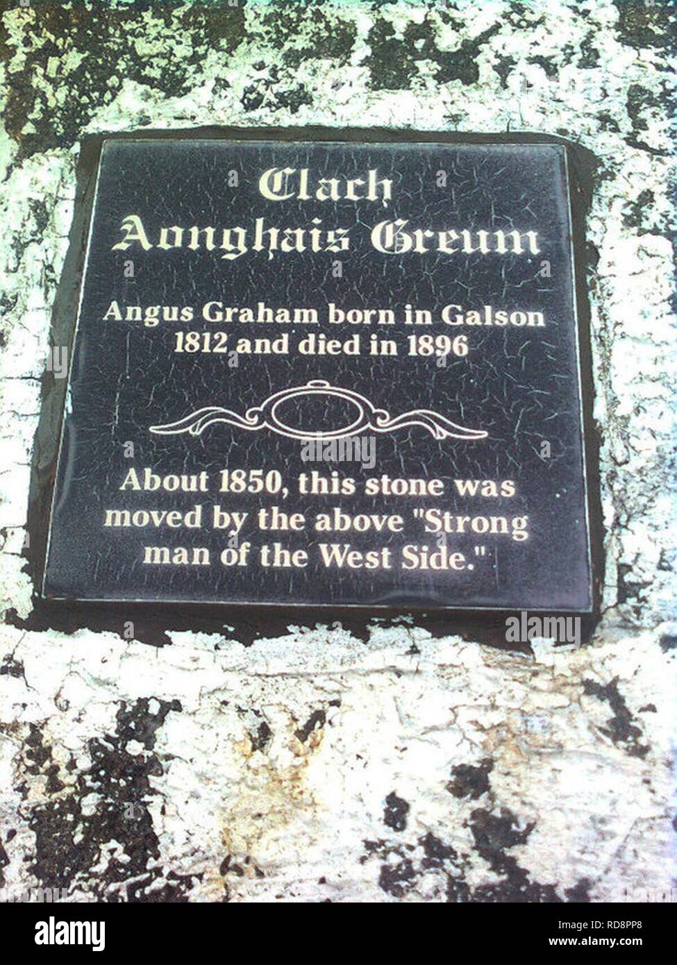 Angus Graham Memorial Plaque Stock Photo - Alamy