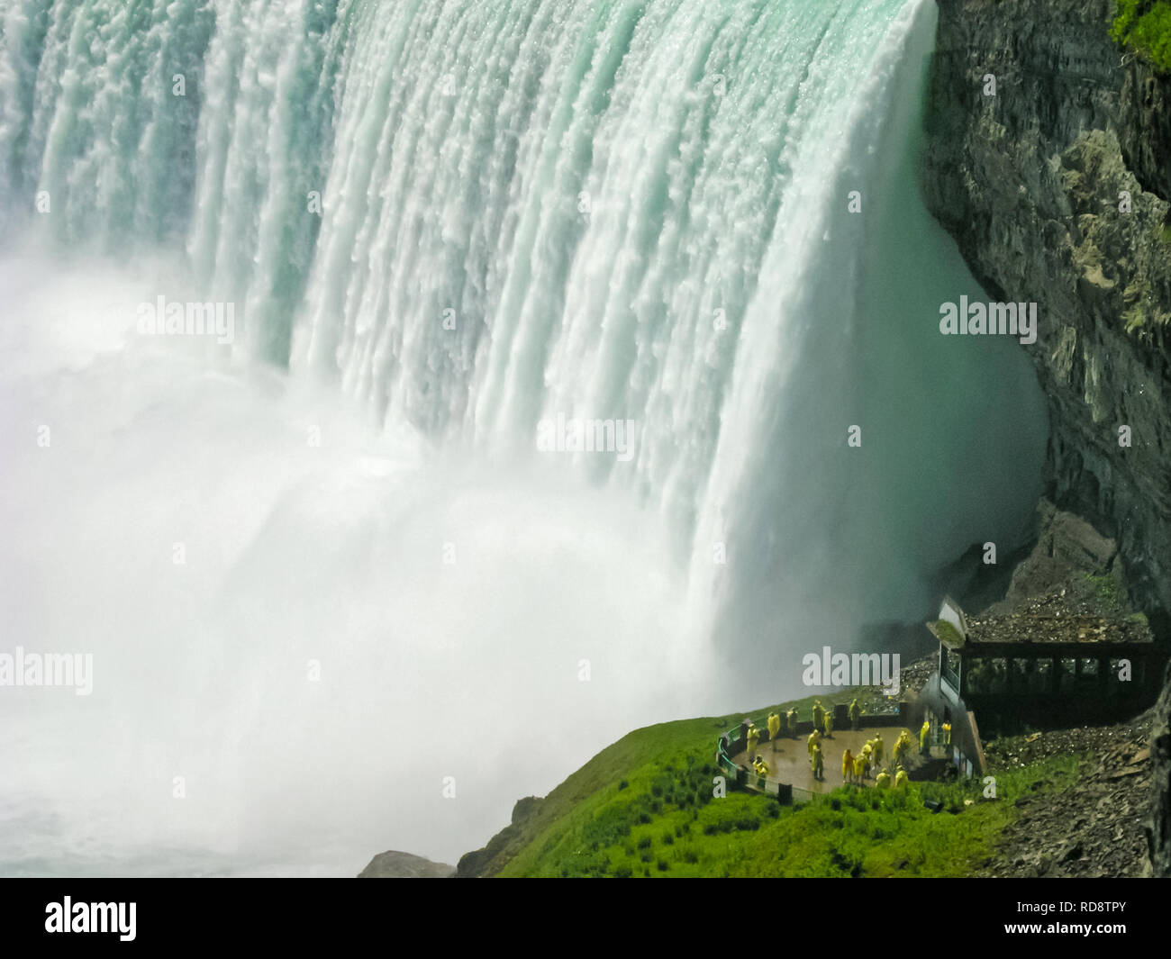 Niagara Falls, a complex of waterfalls on the Niagara River Stock Photo ...