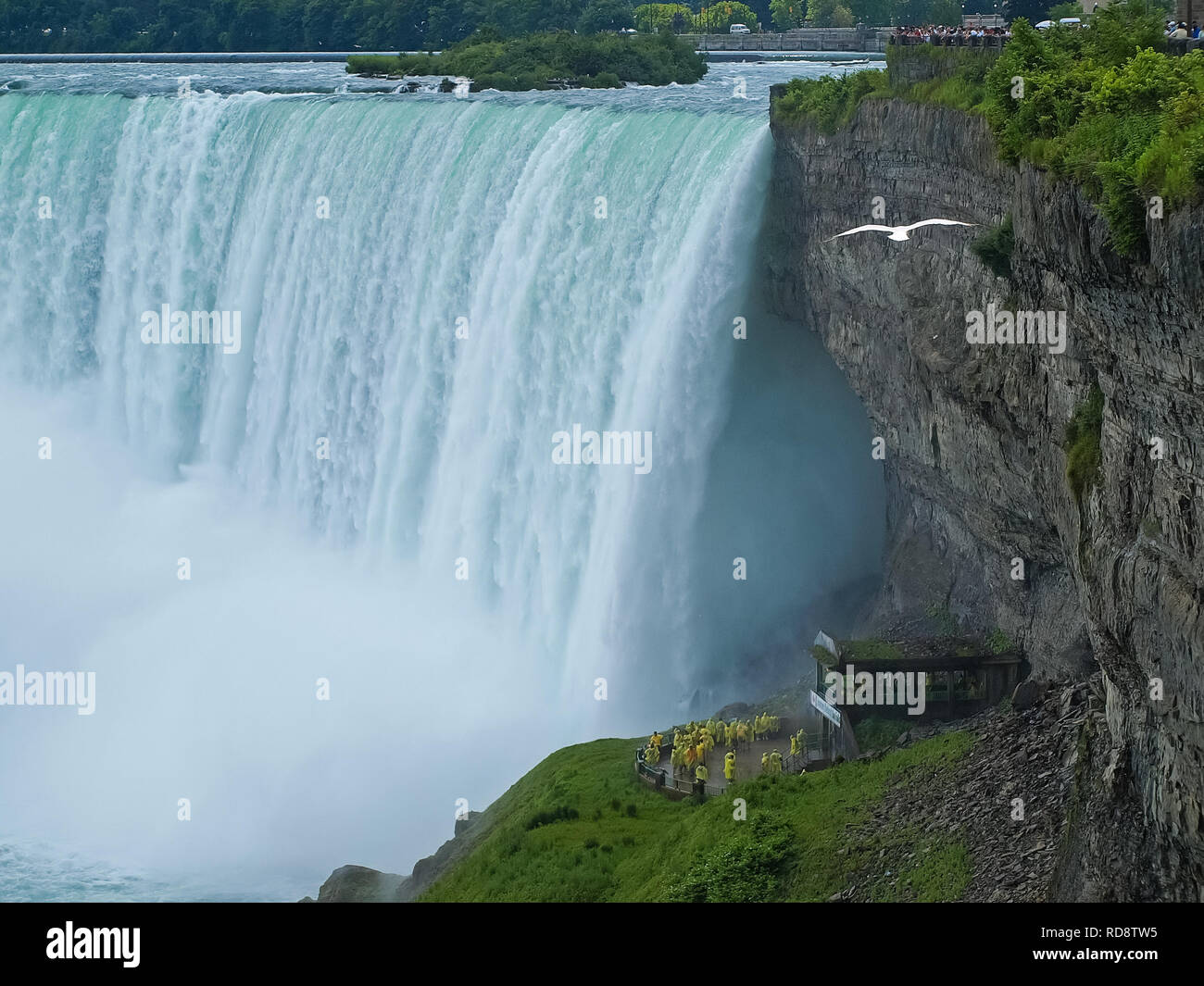 Niagara Falls, a complex of waterfalls on the Niagara River Stock Photo ...