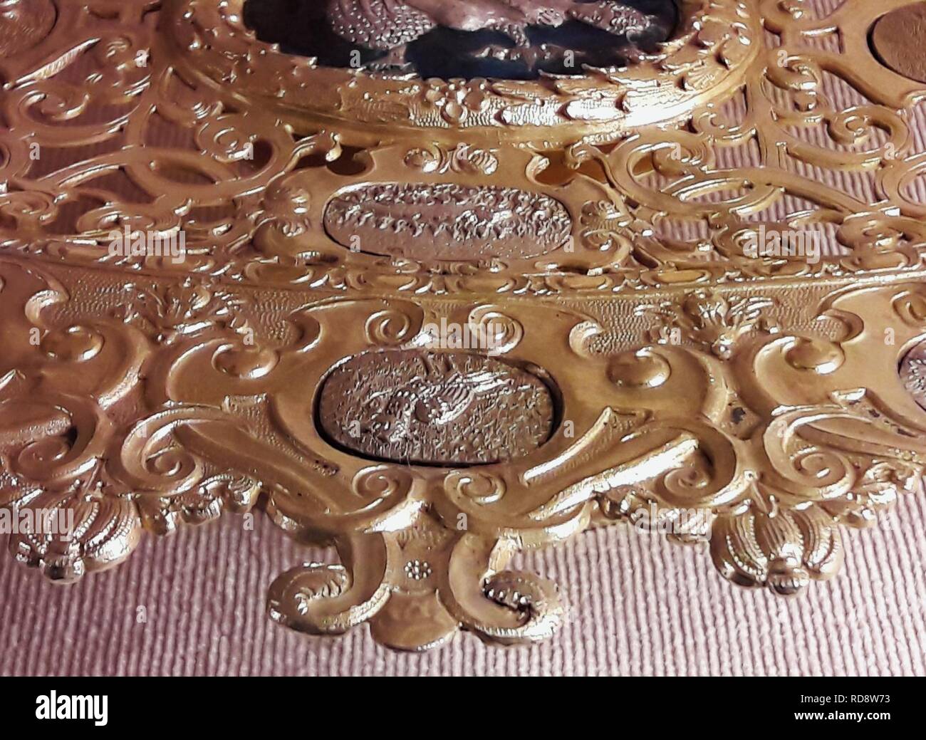 Anonymous Filigree tray (detail) 01 Stock Photo - Alamy