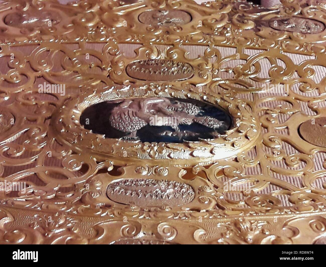 Anonymous Filigree tray (detail) 02 Stock Photo - Alamy