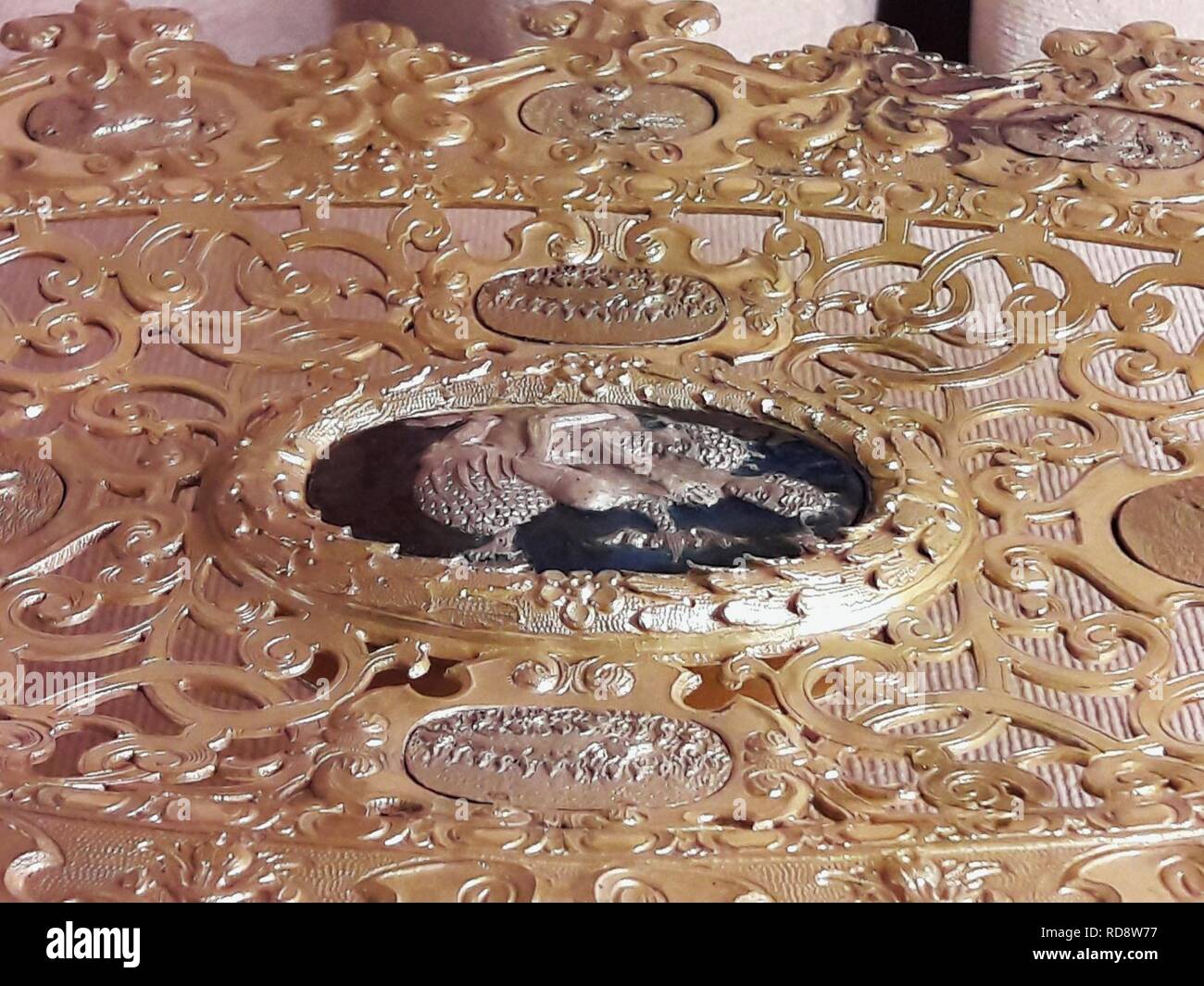Anonymous Filigree tray (detail) 03 Stock Photo - Alamy