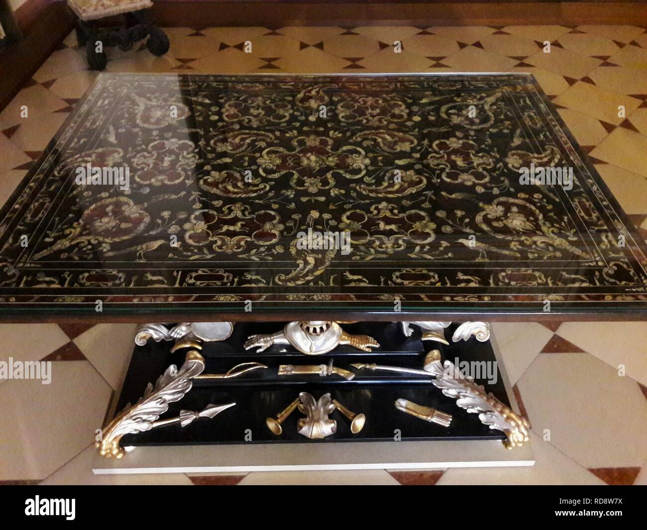 Anonymous Games table with heraldic white eagle 07 Stock Photo - Alamy