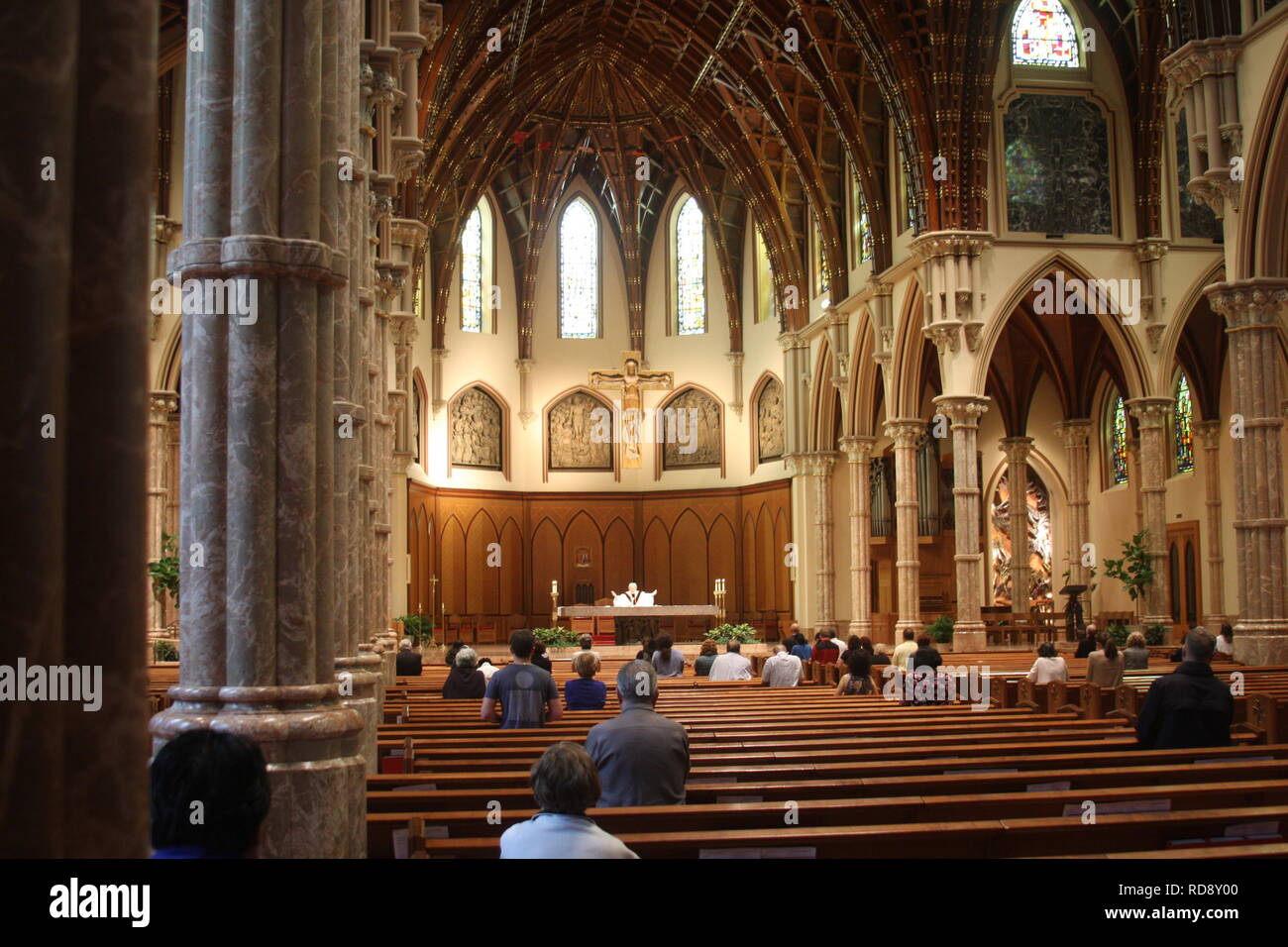 Interior of the Holy Name Cathedral in Chicago, IL, USA Stock Photo - Alamy