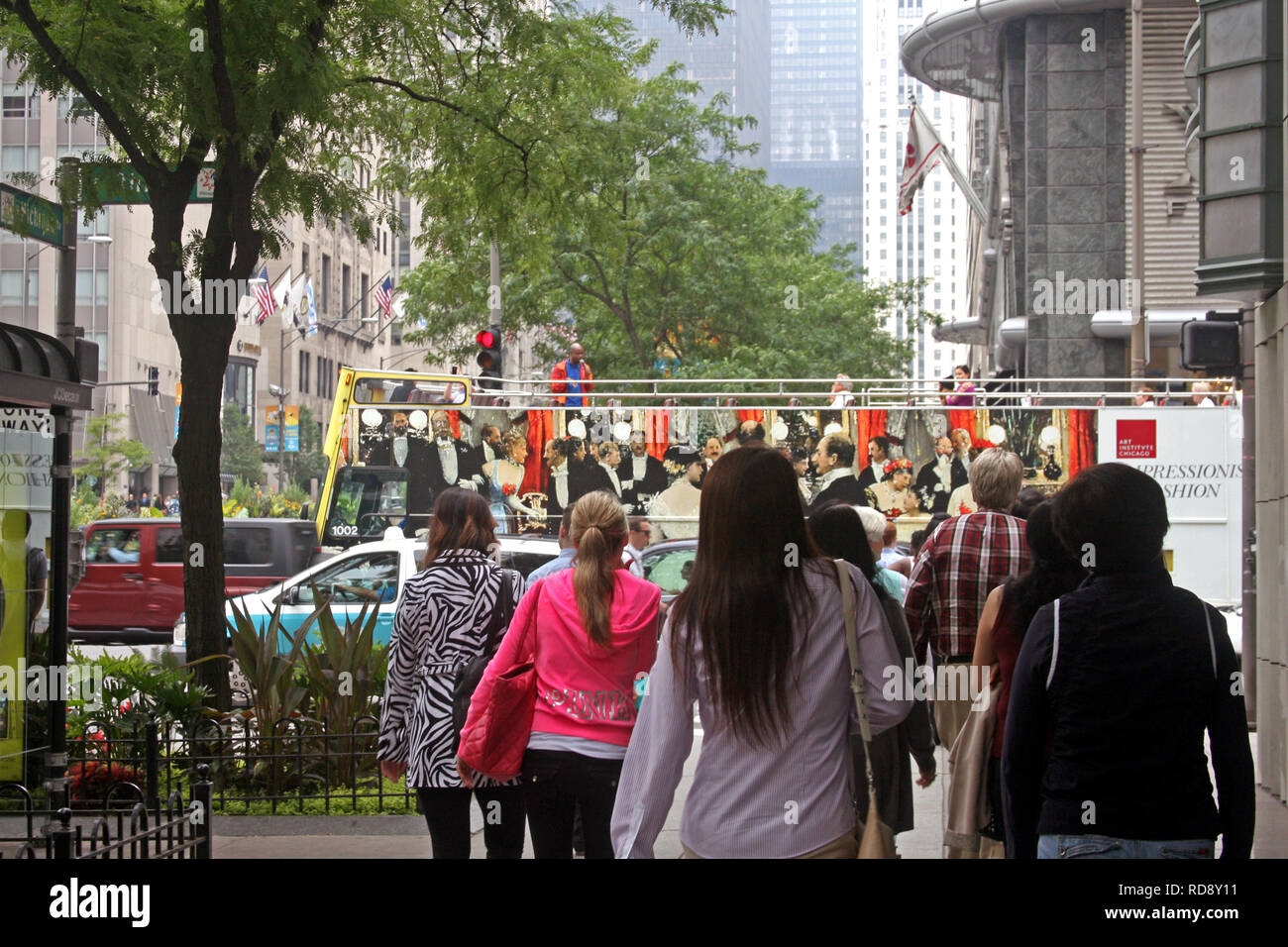 Chicago bus trolley hi-res stock photography and images - Alamy