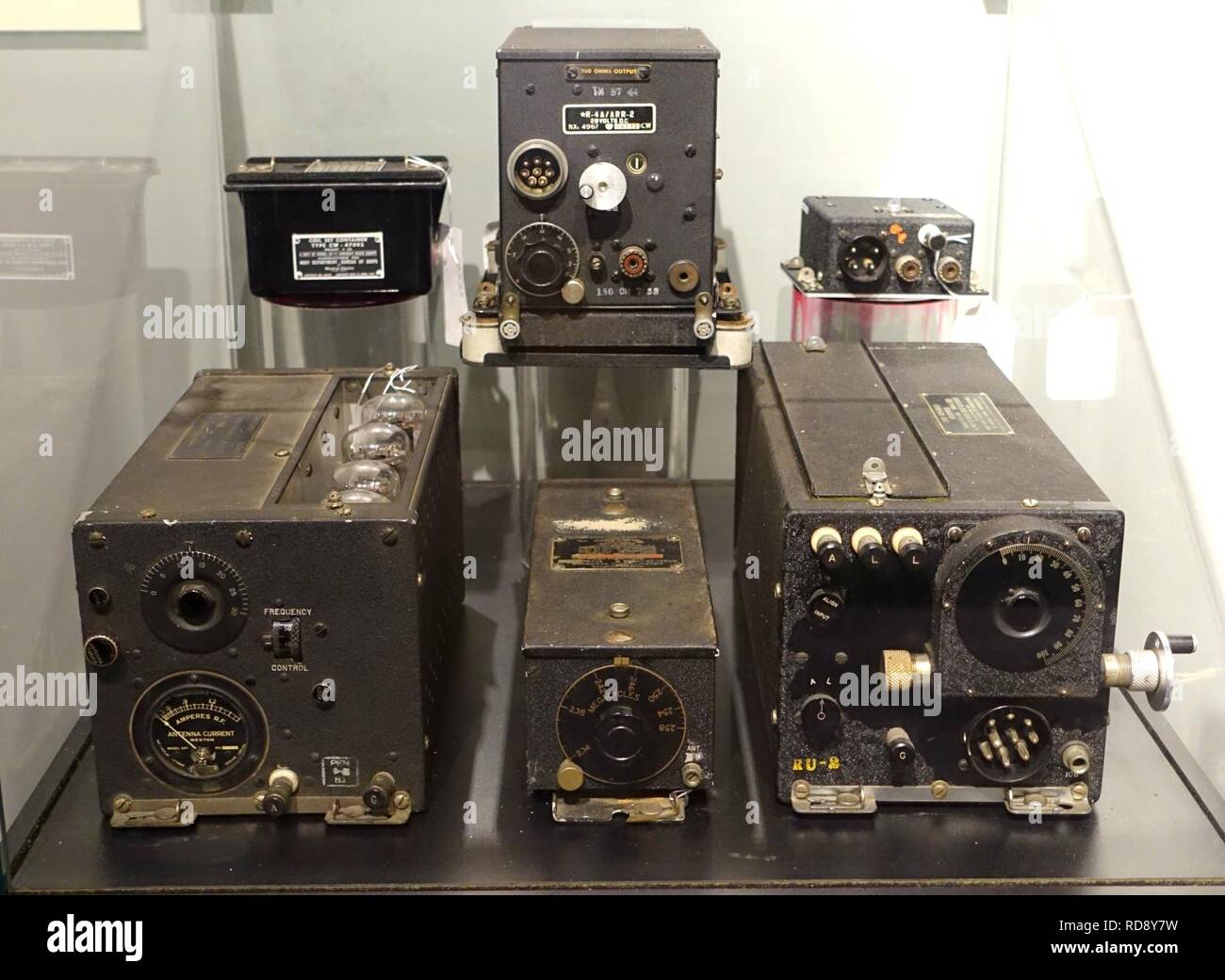 AN-ARR-1 and AN-ARR-2 radio homing systems, US Navy, World War II Stock ...