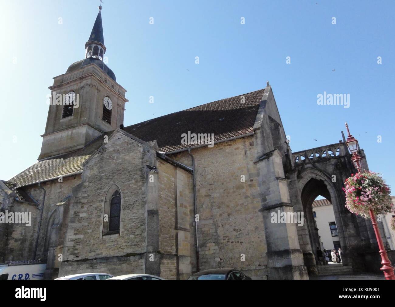 Ancerville (Meuse) église (01) nord Stock Photo - Alamy