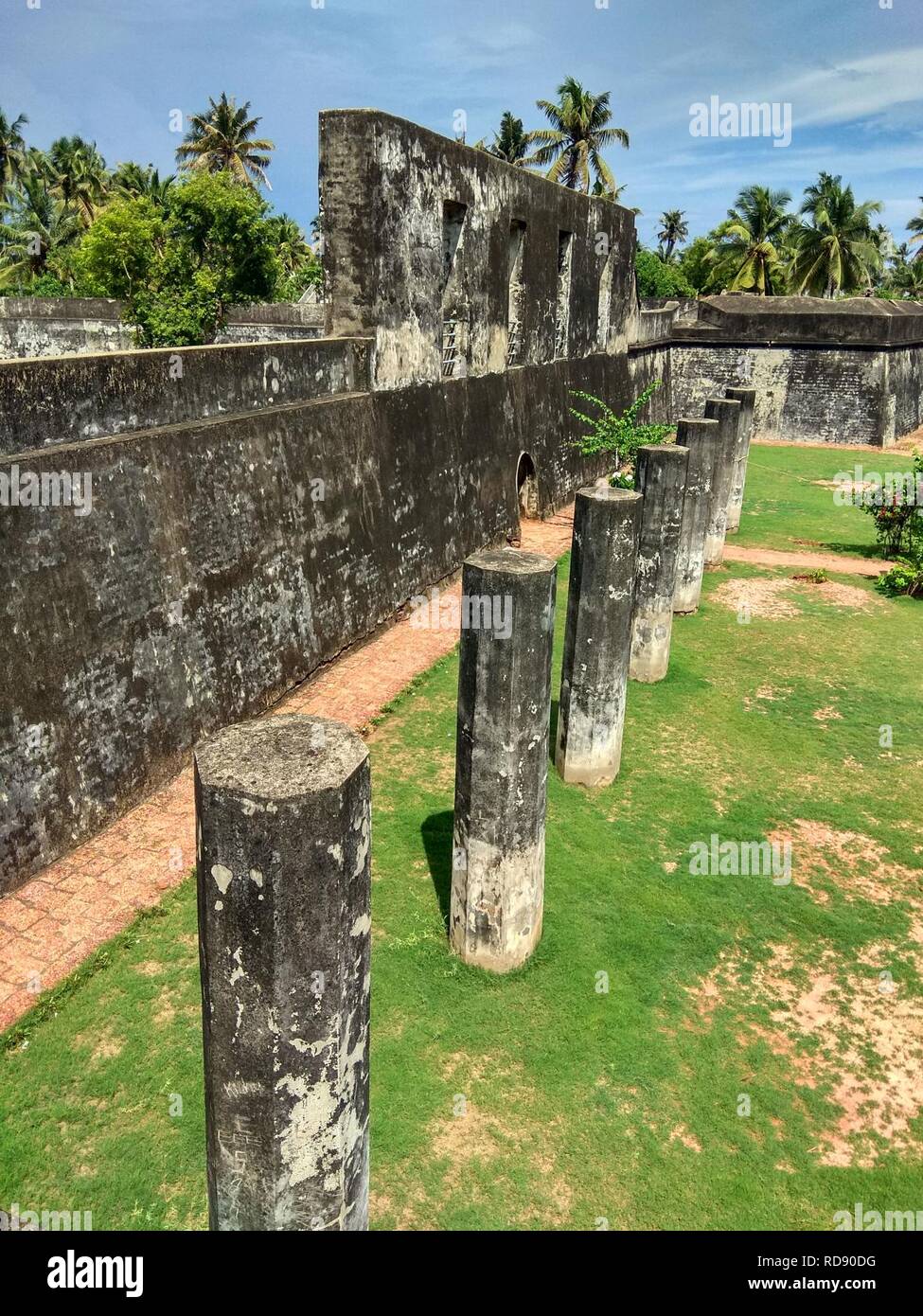 Anchuthengu fort hi-res stock photography and images - Alamy