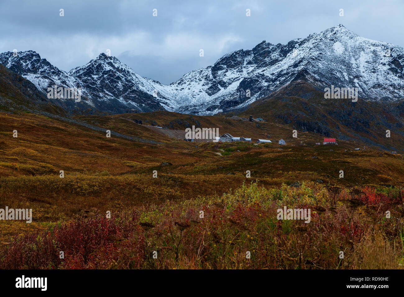 The season's first snowfall, known in Alaska as termination dust ...