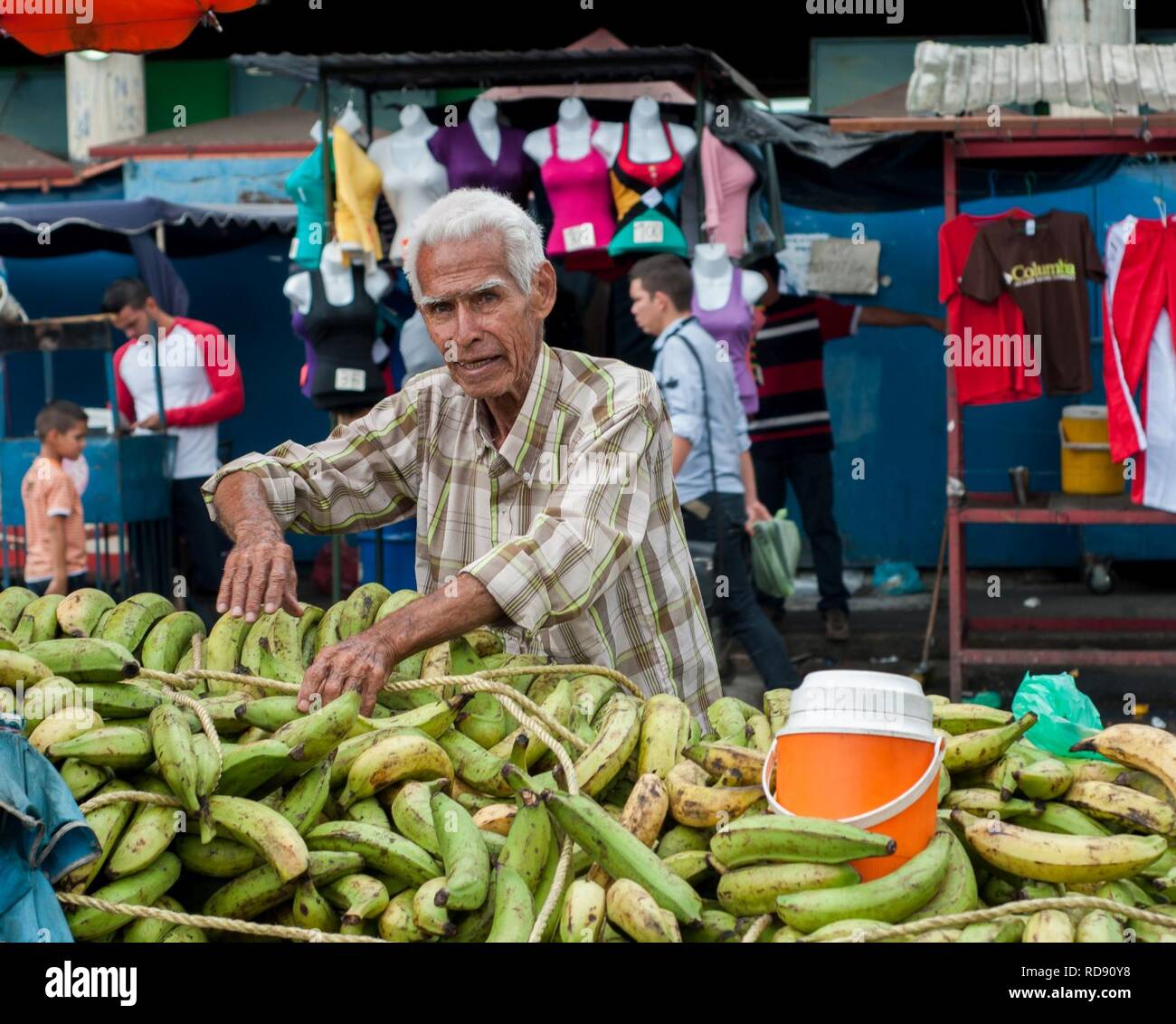 Ancient banana vendor Stock Photo - Alamy