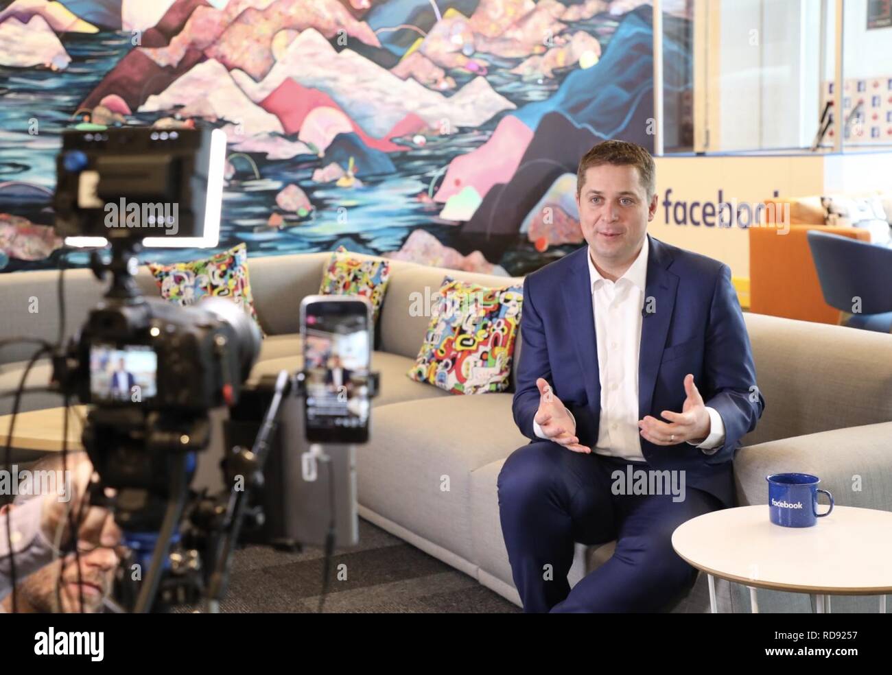 Andrew Scheer at Facebook HQ in Toronto - 2018 (26707020228 Stock Photo ...