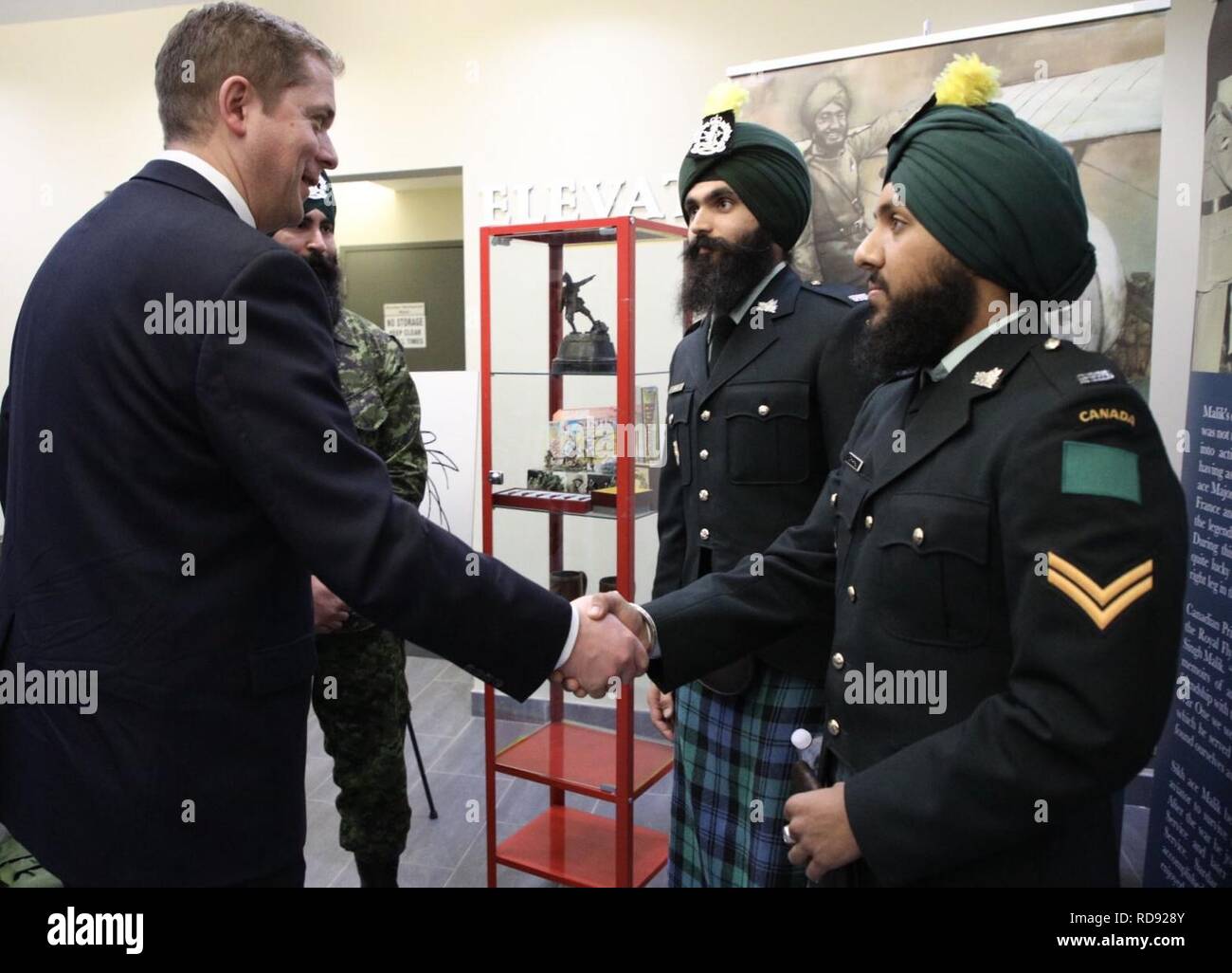 Andrew Scheer at the Sikh Heritage Stock Photo - Alamy