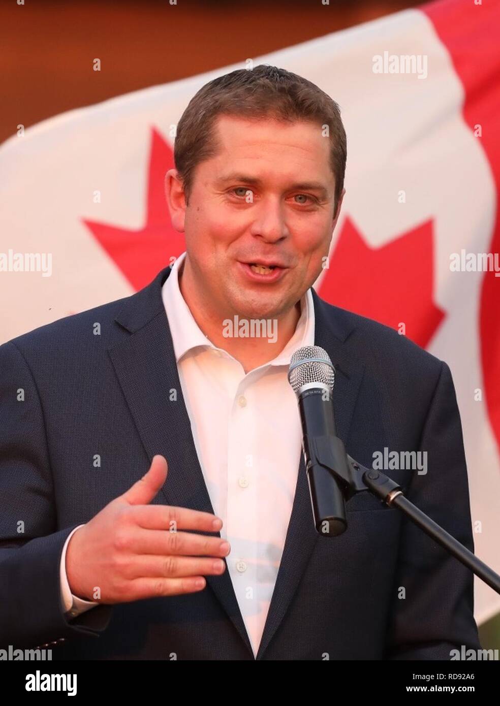 Andrew Scheer Flag (cropped Stock Photo - Alamy