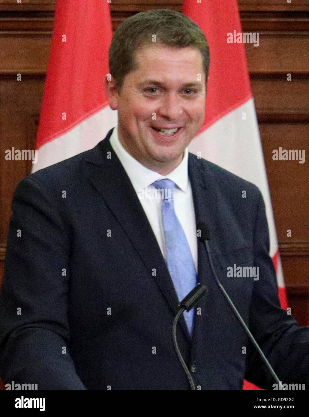 Andrew Scheer portrait hanging (crop1 Stock Photo - Alamy
