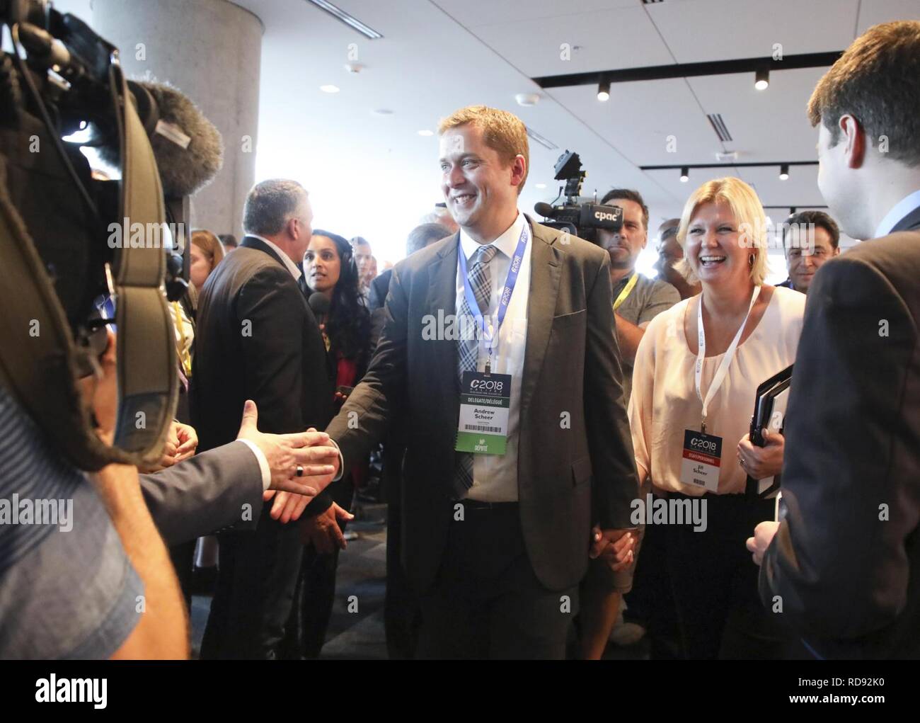 Andrew Scheer with Jill Ryan at the CPC Convention in Halifax - 2018 ...