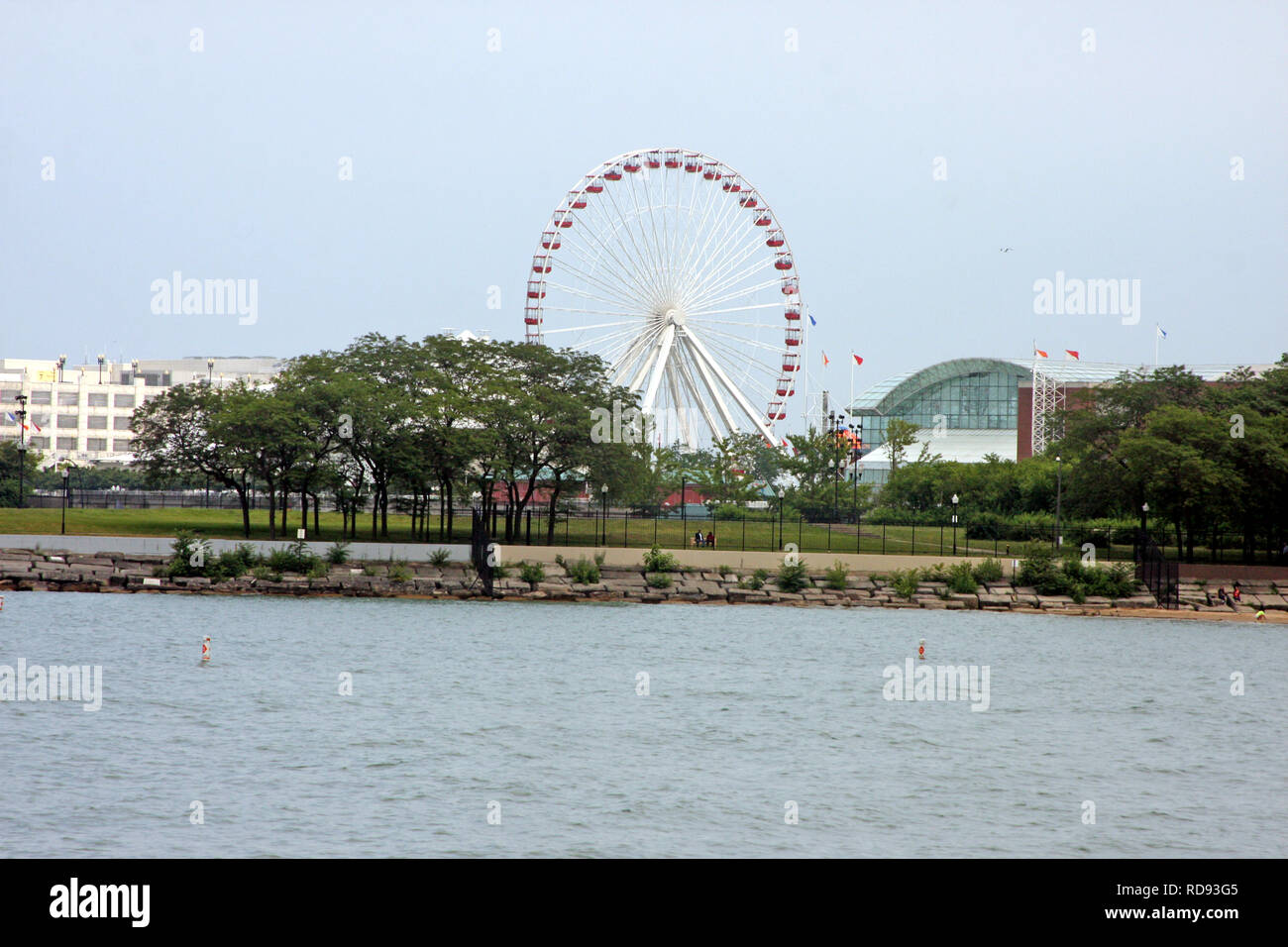 Chicago navy pier ferris wheel hi-res stock photography and images - Alamy