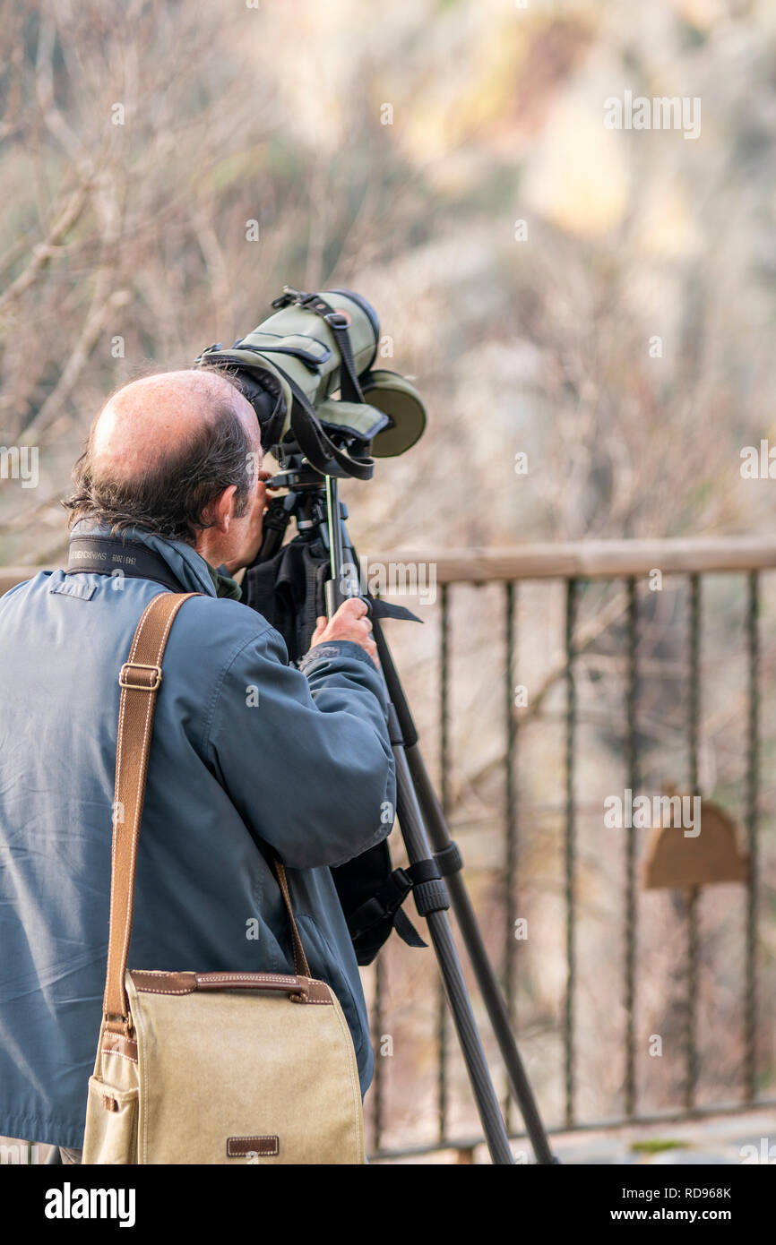 Person birdwatching birding hi-res stock photography and images - Alamy