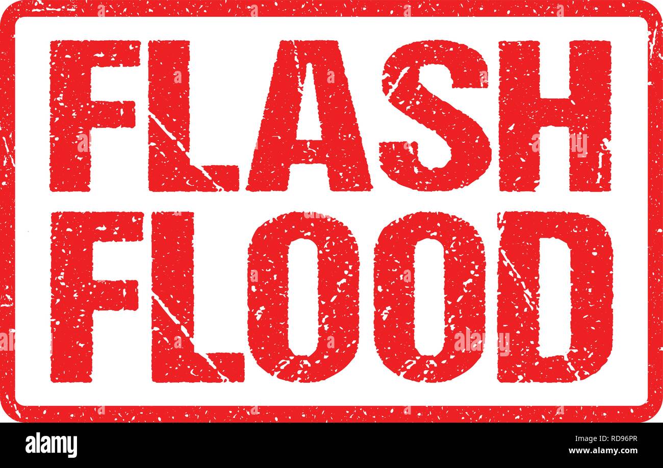 Flash flood warning sign Stock Vector Images - Alamy