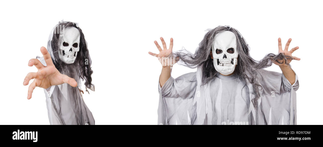 Scary man in halloween concept Stock Photo - Alamy