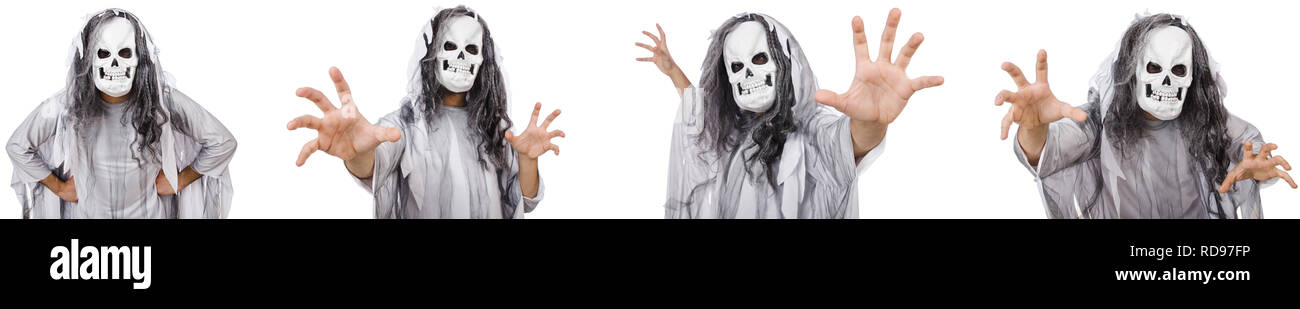 Scary man in halloween concept Stock Photo - Alamy