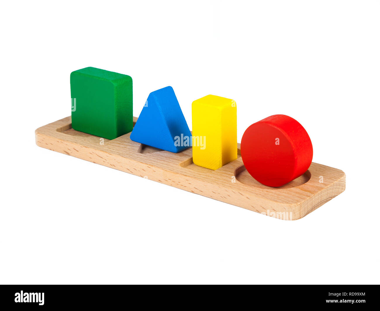 Photo of a wooden toy children's sorter with small wooden details in ...