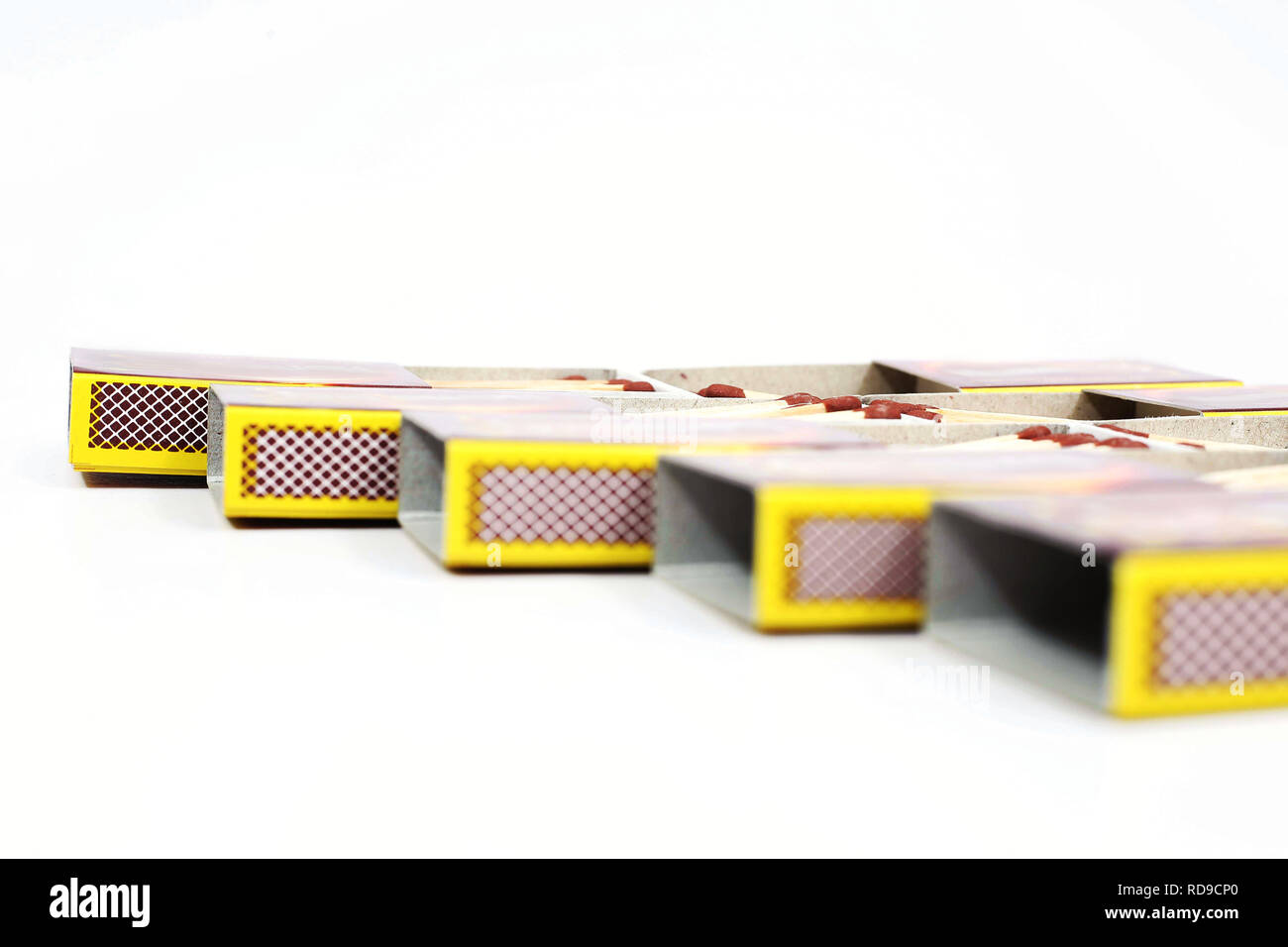 Picture of matchbox. Isolated on the white background Stock Photo - Alamy