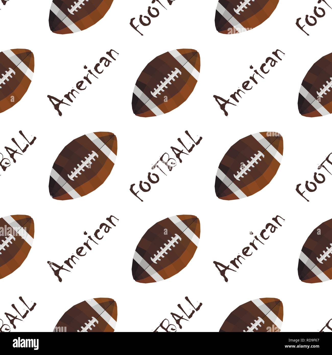 Cool seamless vectror sport style texture with football balls Stock ...