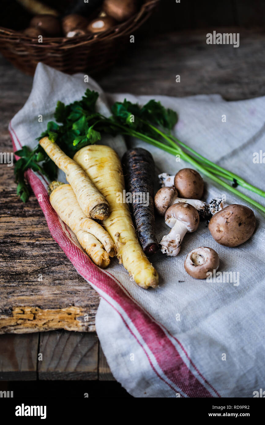 Winter vegetable roots Stock Photo - Alamy