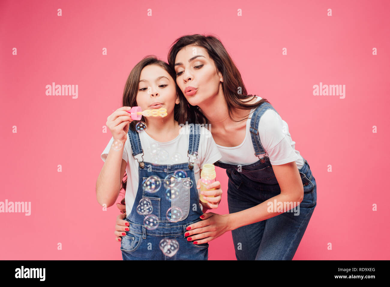 Beautiful shot girl blowing soap hi-res stock photography and images ...