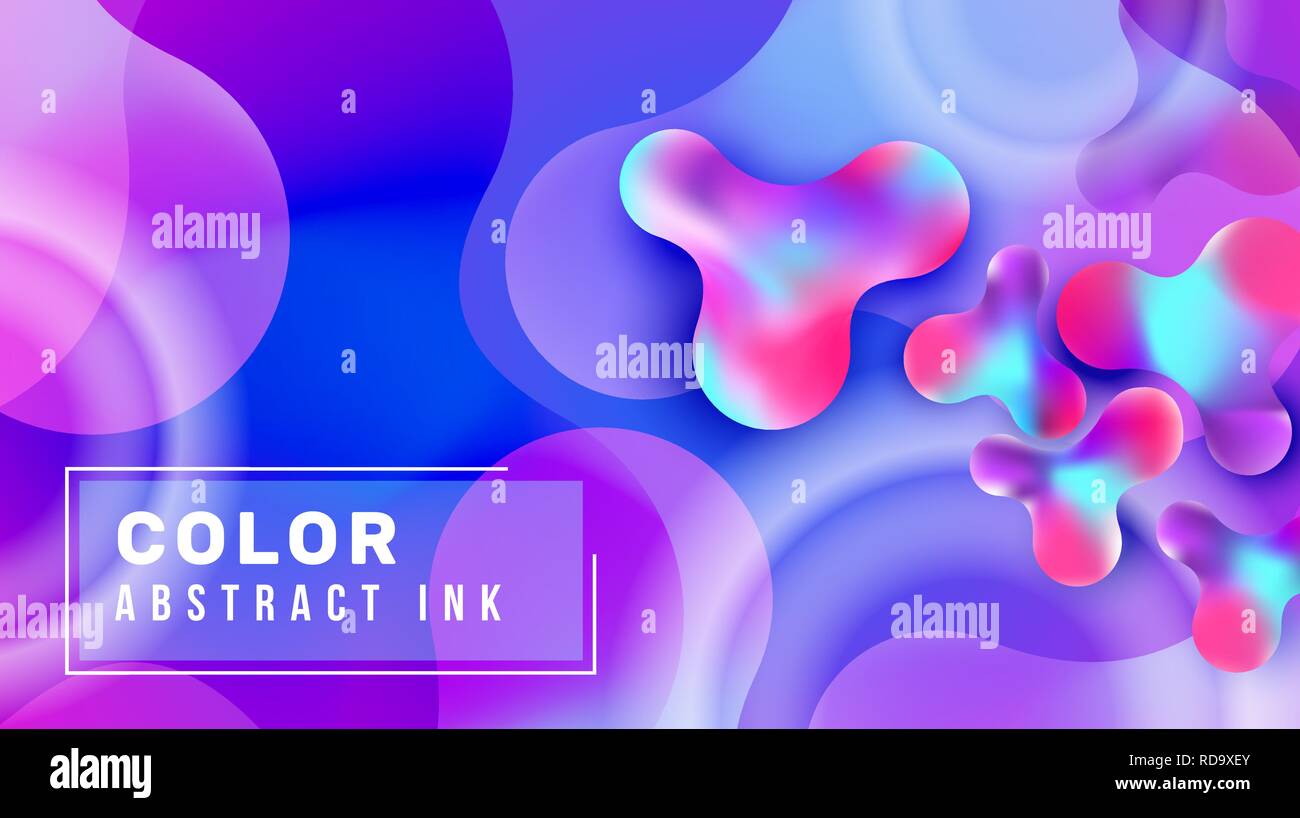 Liquid shapes composition Stock Vector Images - Alamy