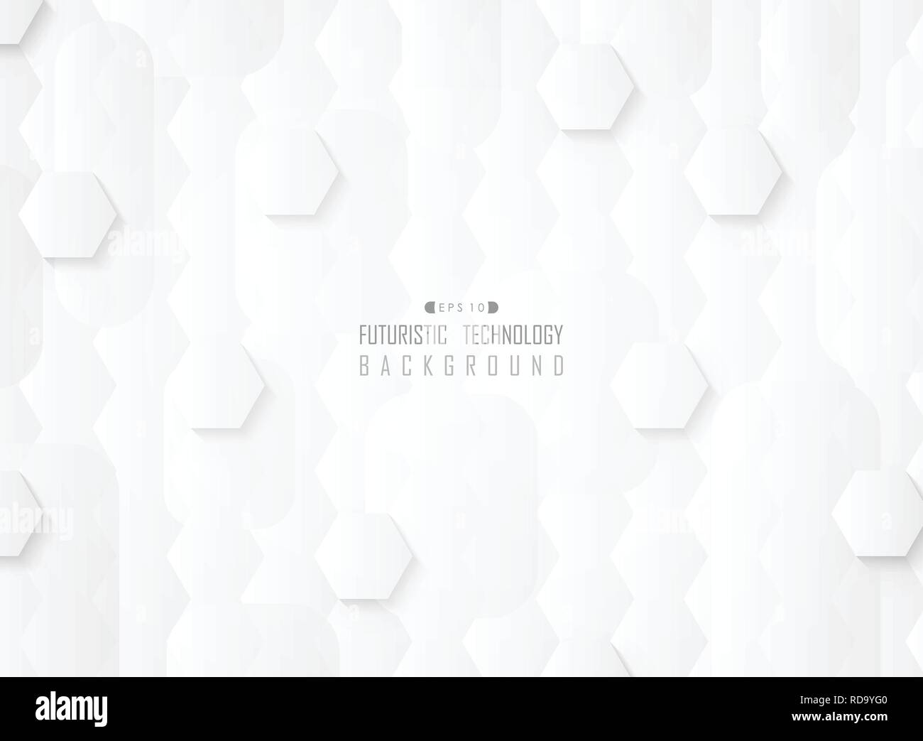 Abstract futuristic gradient white pattern technology background ...