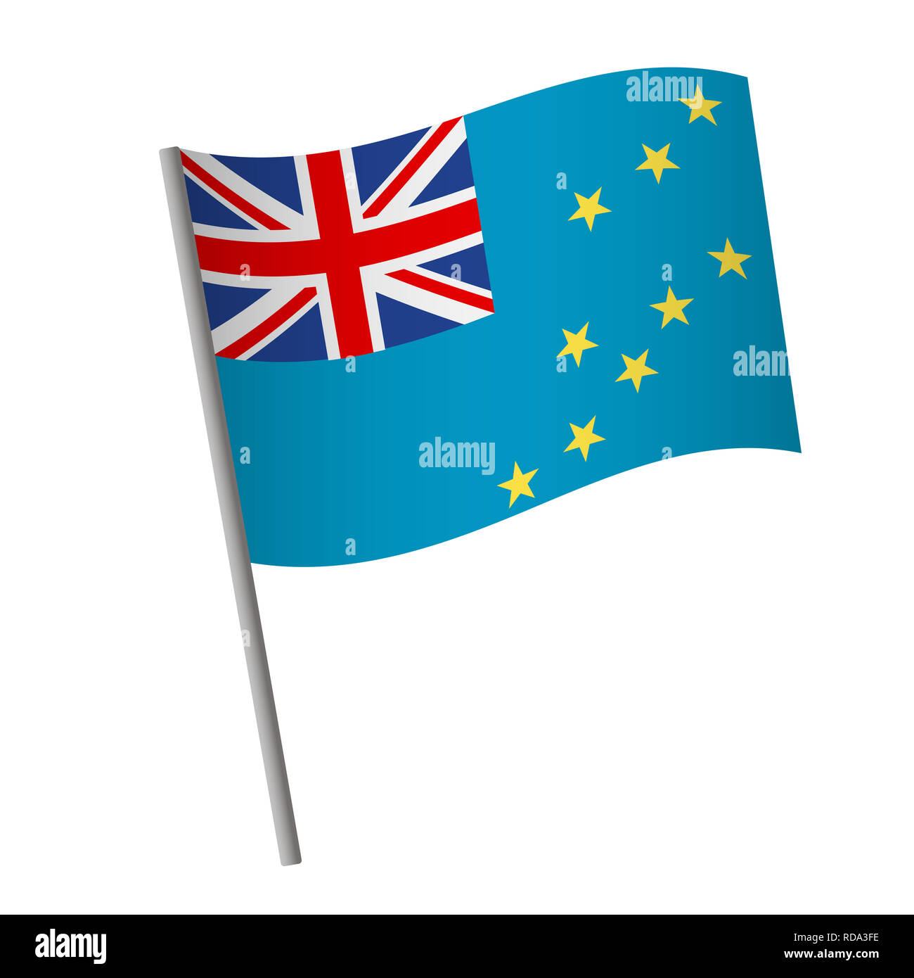 Tuvalu flagpole symbol hi-res stock photography and images - Alamy